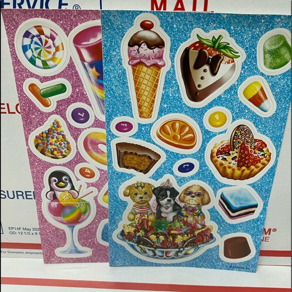 Other | Lisa Frank Sticker Sheets Lot Of 2 | Poshmark